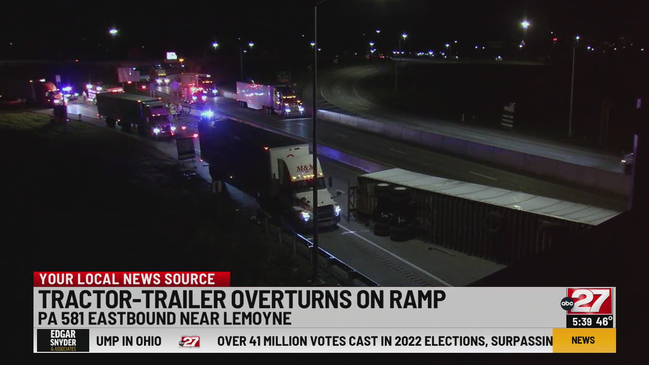 I 83 Ramp Reopened After Tractor Trailer Crash In Cumberland County Abc27