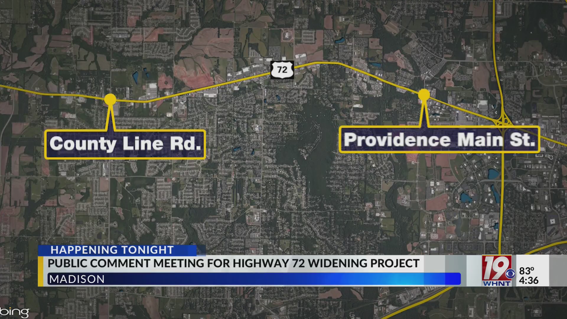 Public Comment Meeting to be Held for Hwy 72 Road Project – WHNT.com