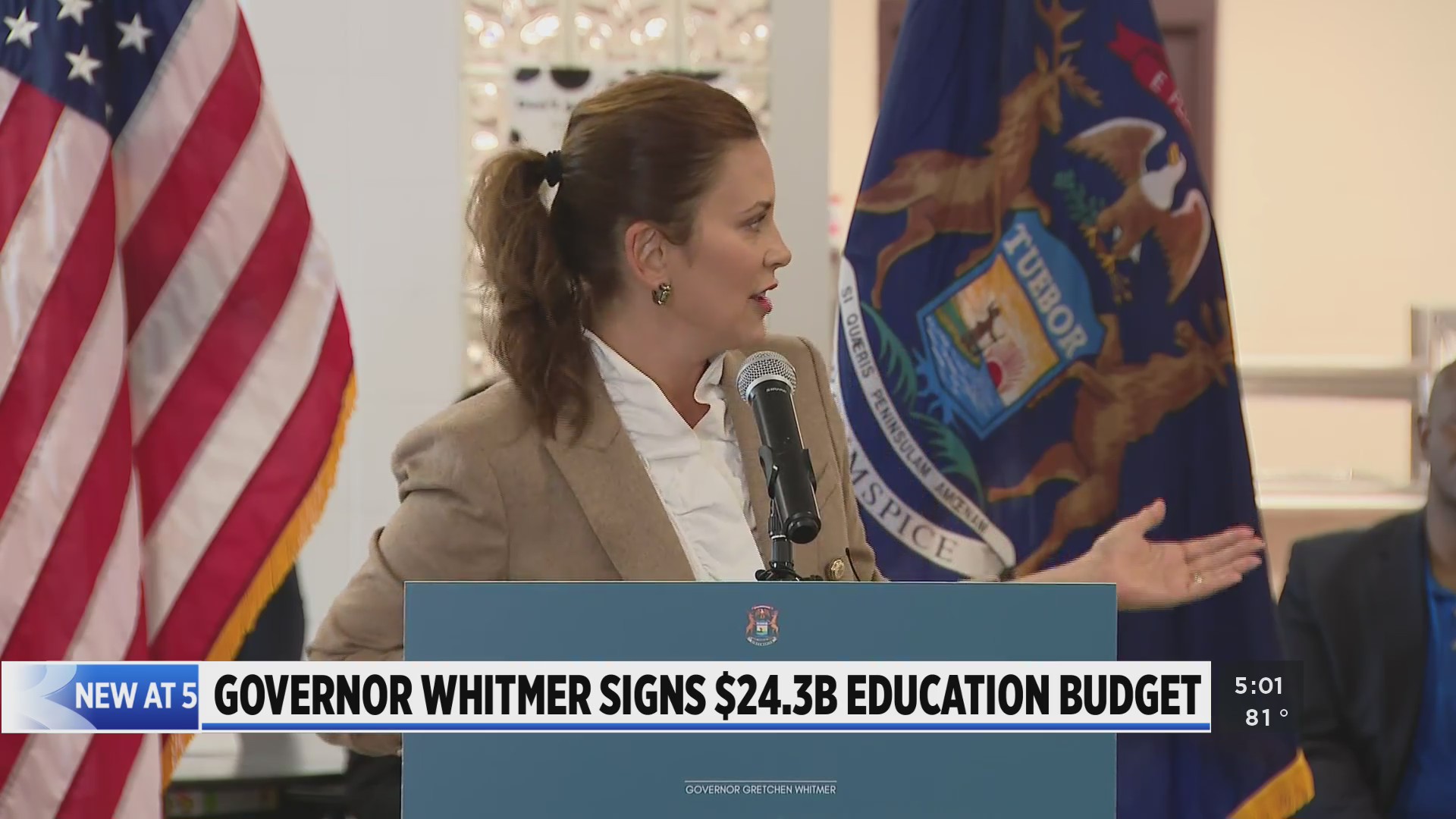 Gov. Whitmer signs $24.3 billion education budget – WOODTV.com