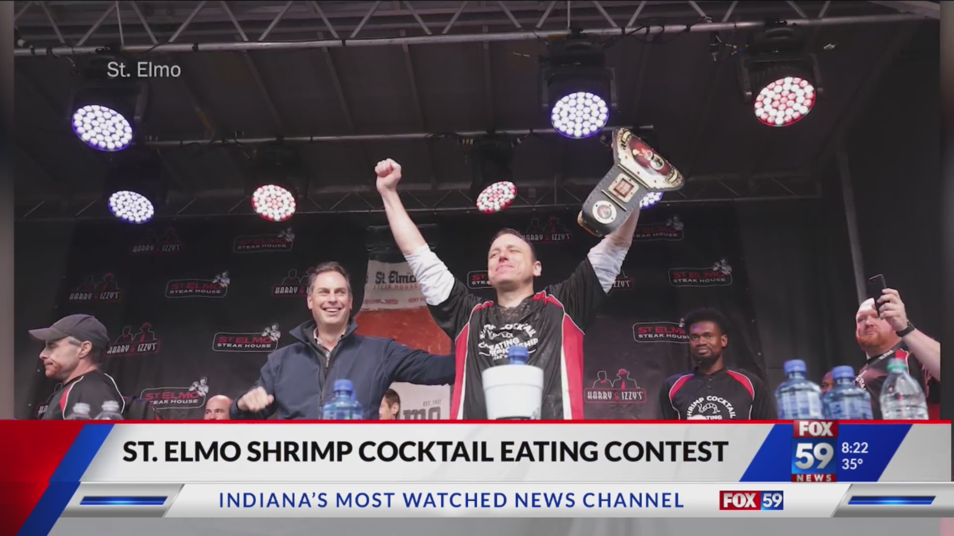 Joey Chestnut prepares for St. Elmo shrimp cocktail eating contest – Fox 59