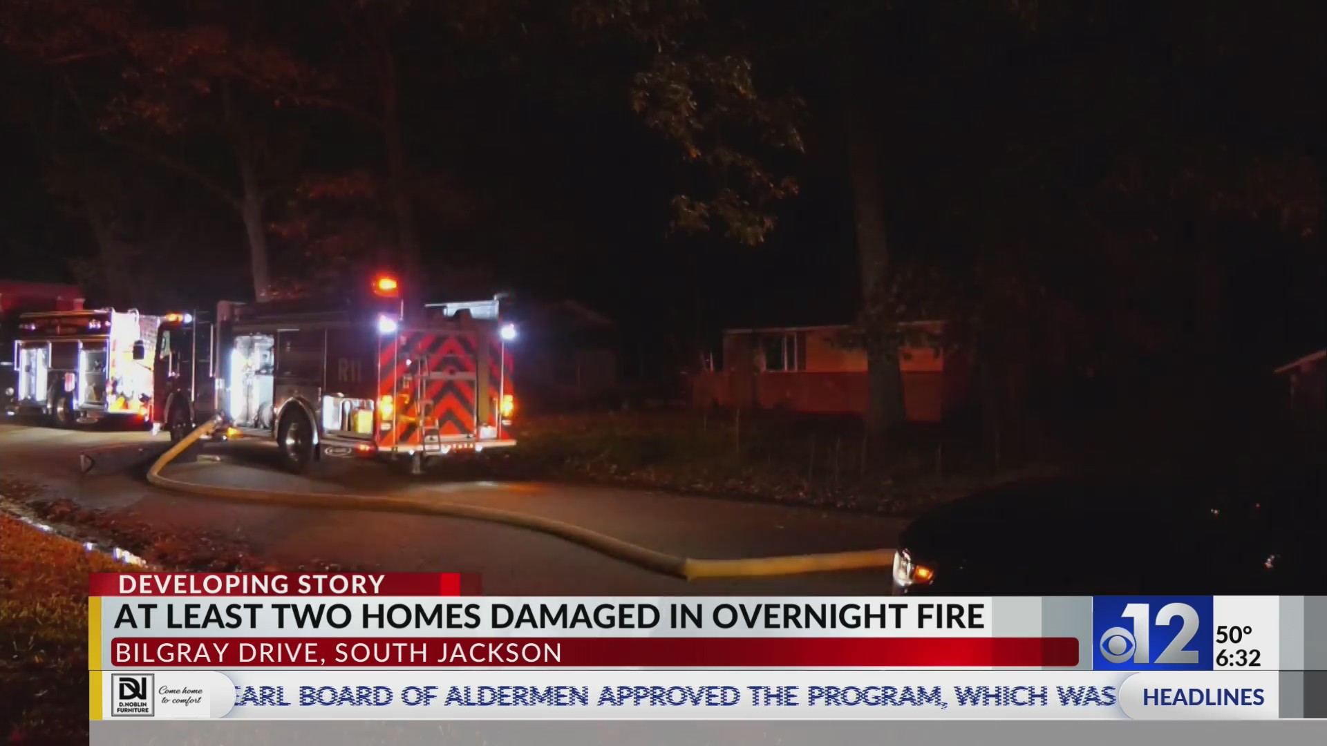 Two Jackson homes damaged in overnight fire – WJTV