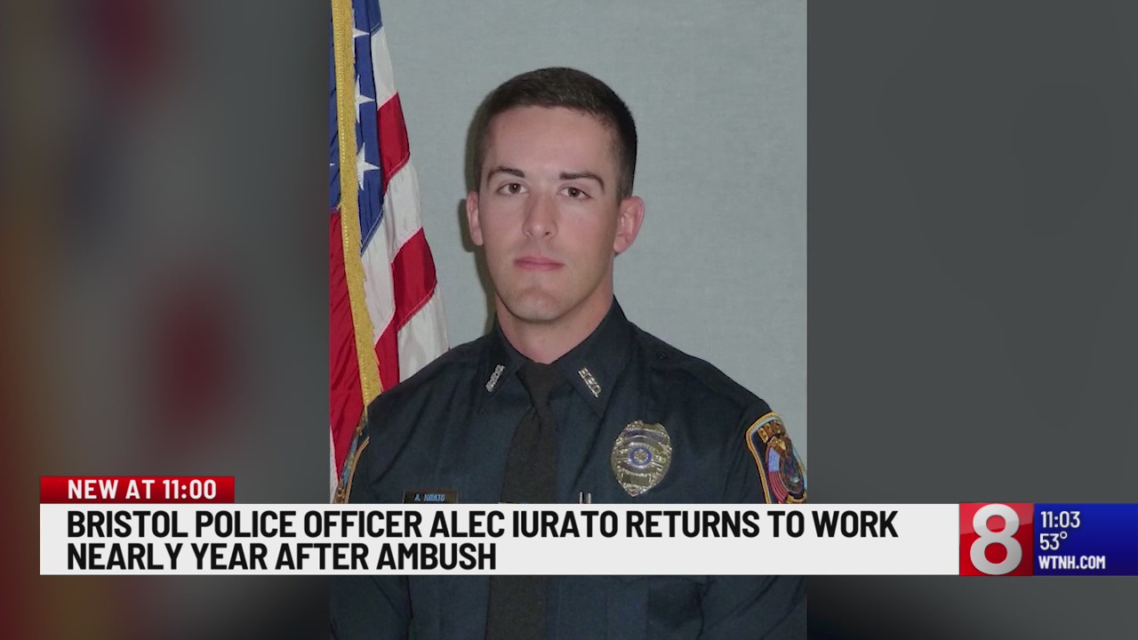 Bristol Police Officer Alec Iurato returns to work nearly a year after ...