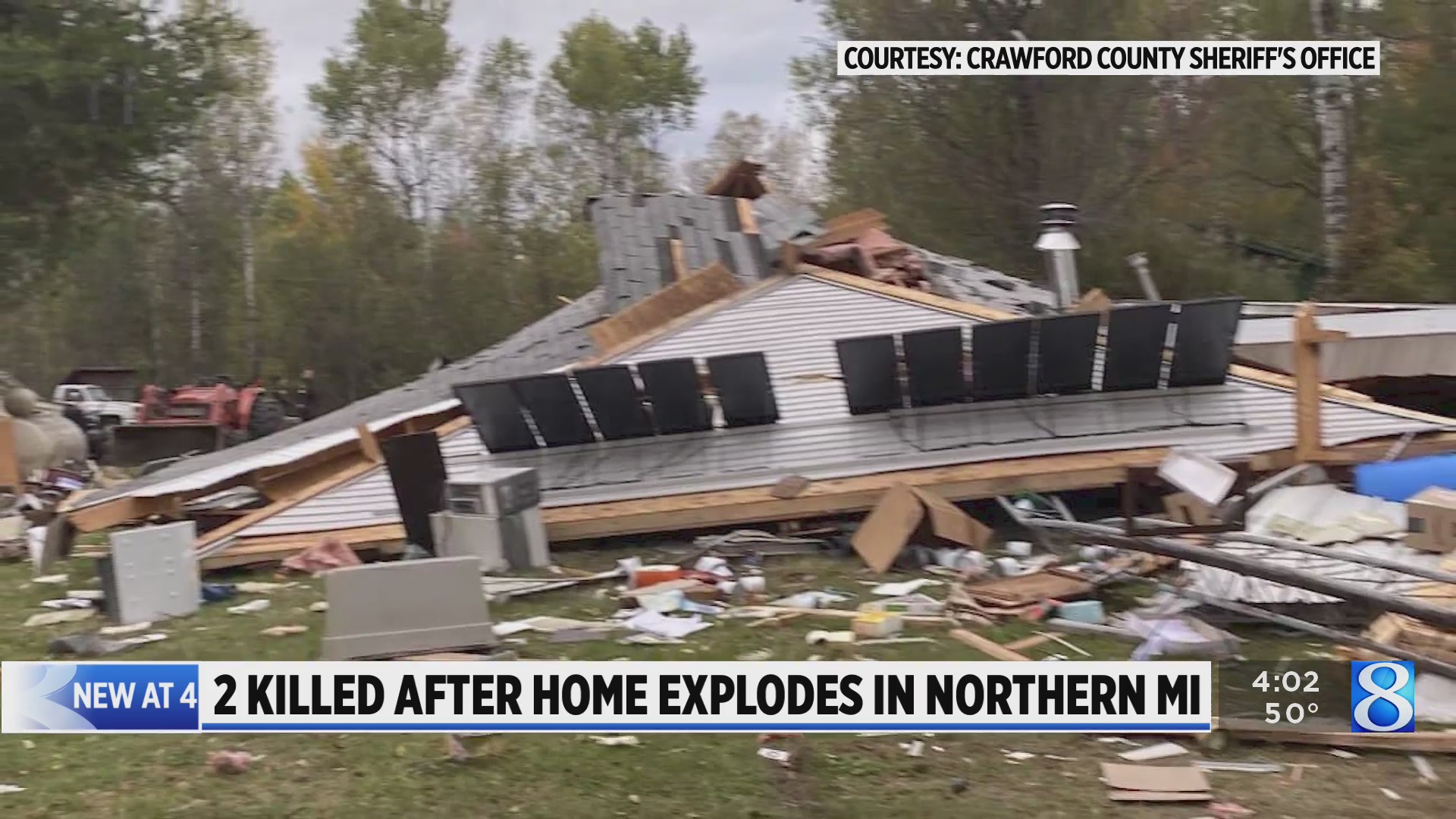 2 killed after home explodes in northern Michigan – WOODTV.com