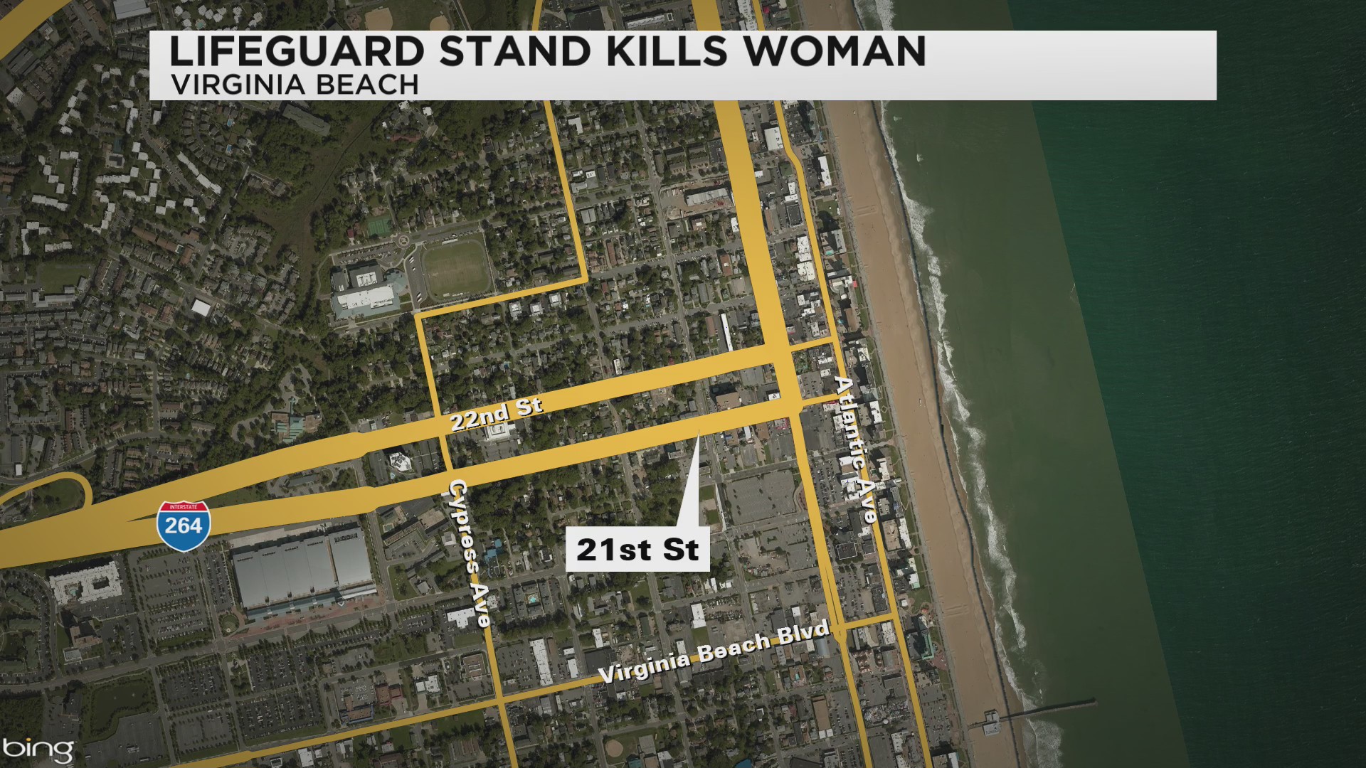 Lifeguard stand falls over in VB, killing woman – WAVY.com