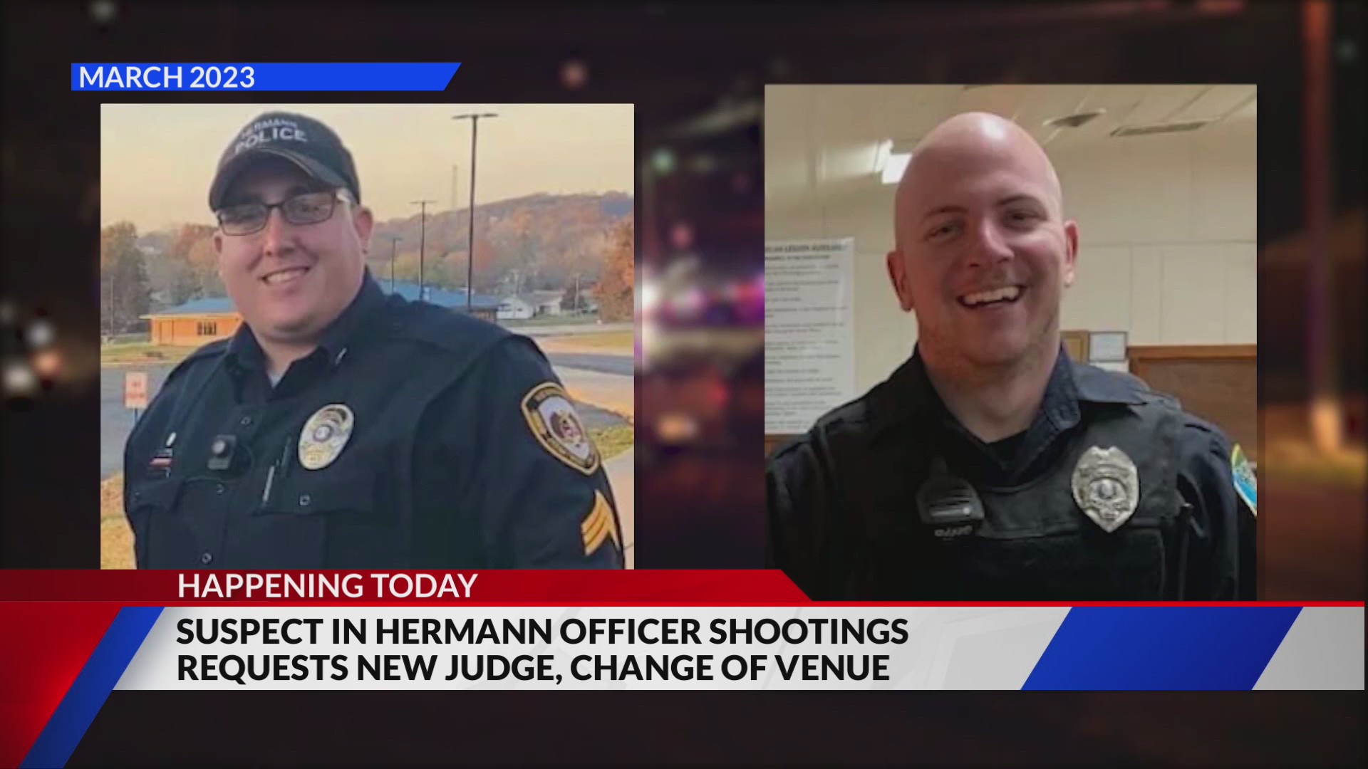 Suspect in Hermann police shootings requests new judge, change of venue ...