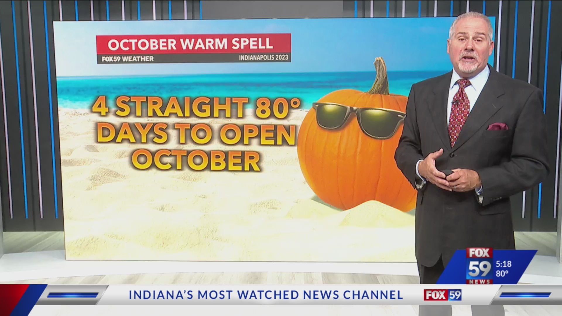 Rain chances rise and temperatures lower; Cool of coming soon – Fox 59