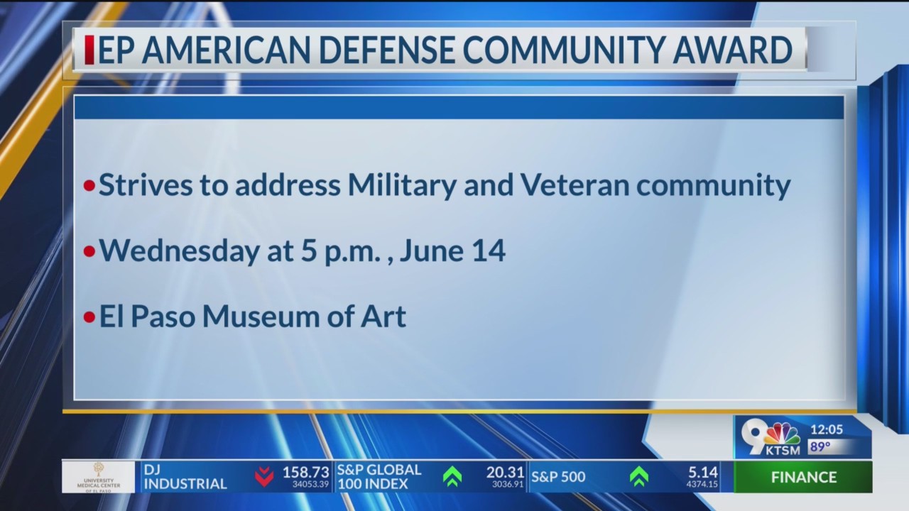 City of El Paso to receive the Great American Defense Community Award ...