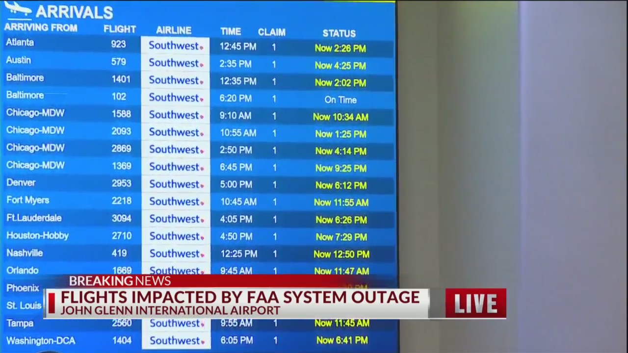 NBC Today FAA delays – NBC4 WCMH-TV