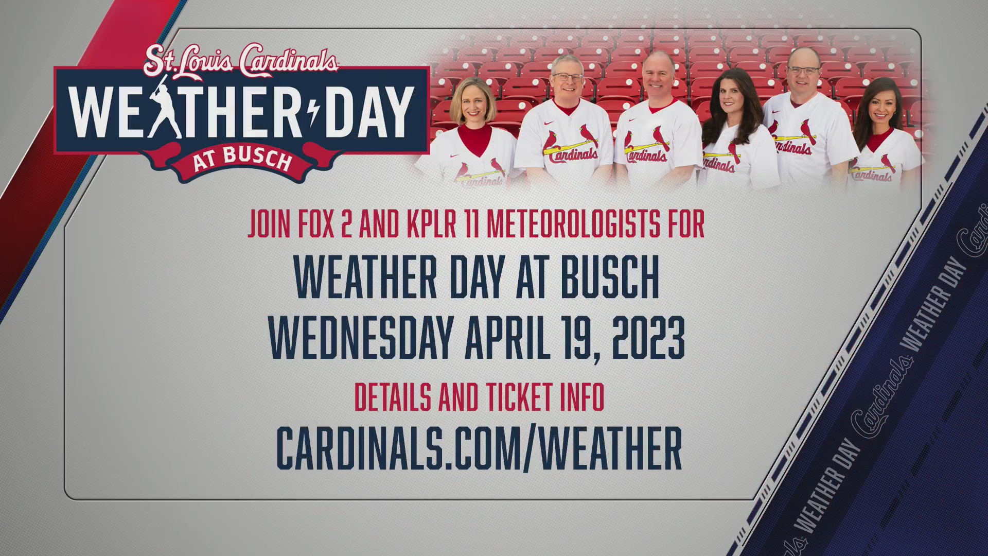 St. Louis Cardinals and FOX 2 meteorologists team up for ‘Weather Day ...