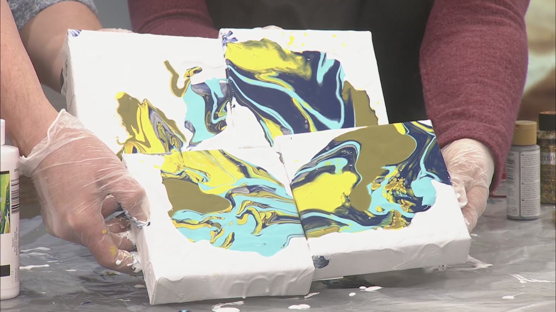 Paint pouring craft part 2 – KOLR – OzarksFirst.com