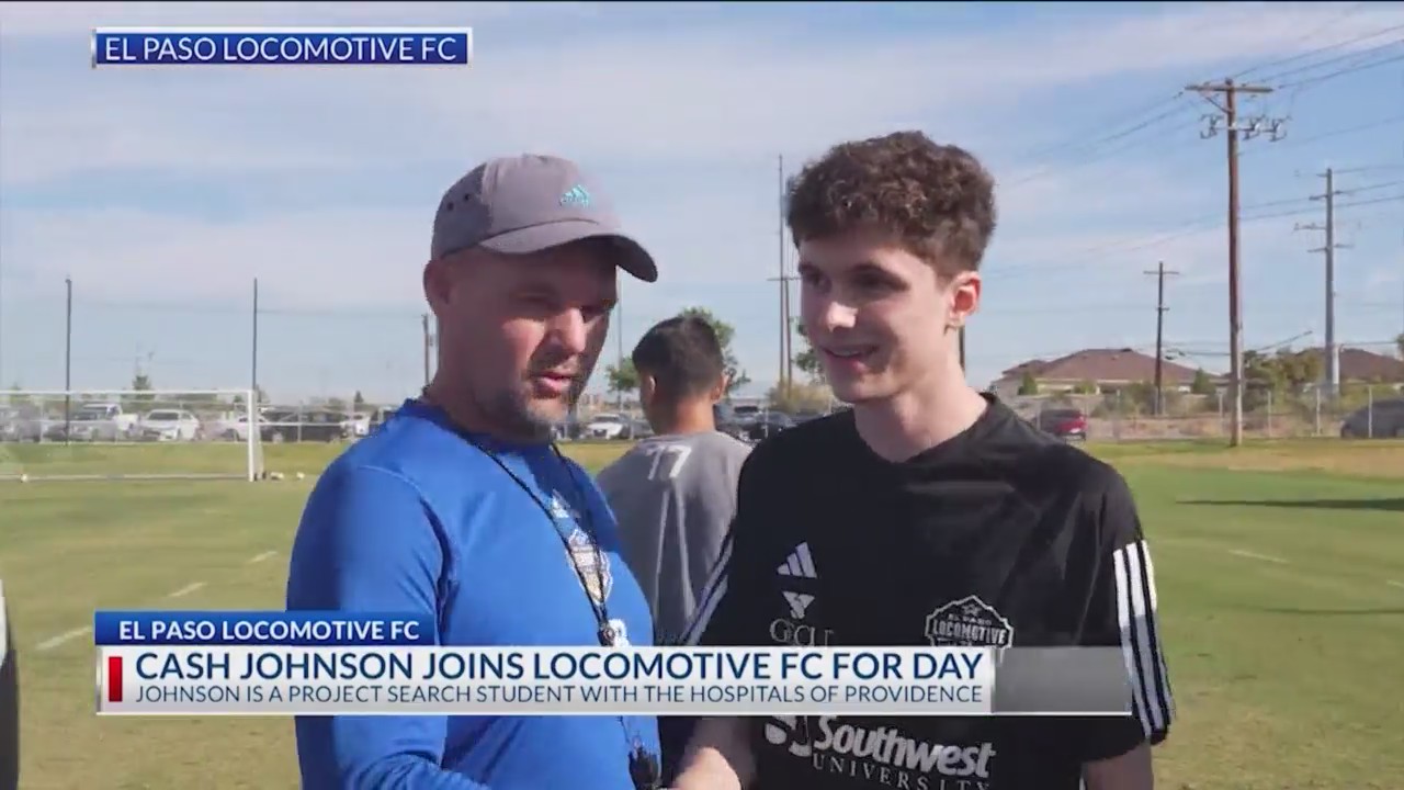 Cash Johnson joins El Paso Locomotive FC for a day – KTSM 9 News