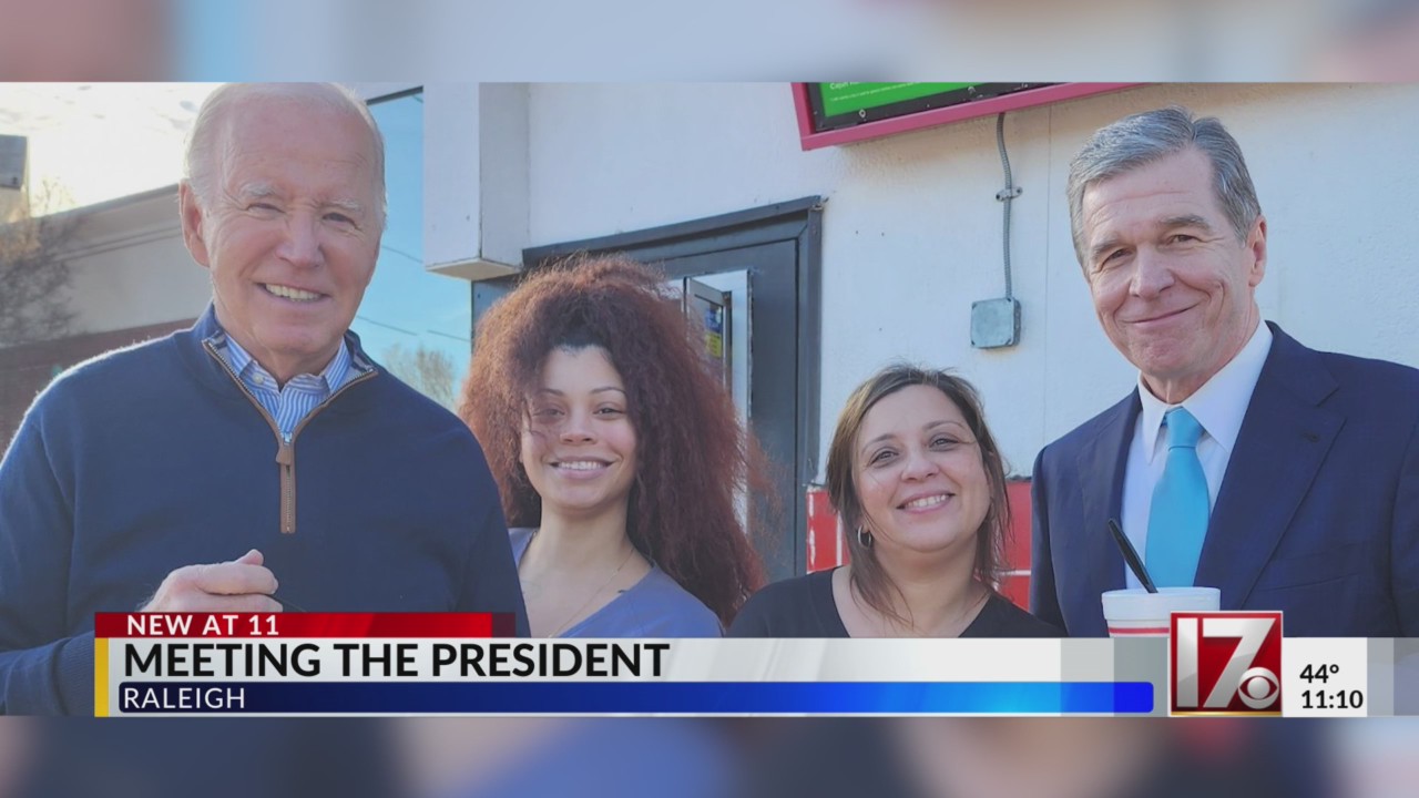 President Biden stops at local restaurant before meeting Raleigh ...