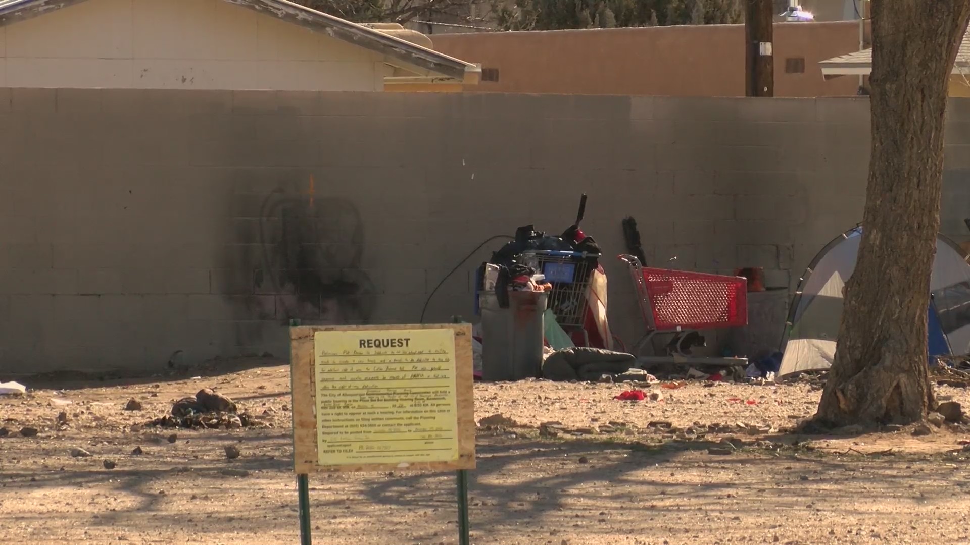 Southeast Albuquerque neighborhood fed up with homeless encampment ...