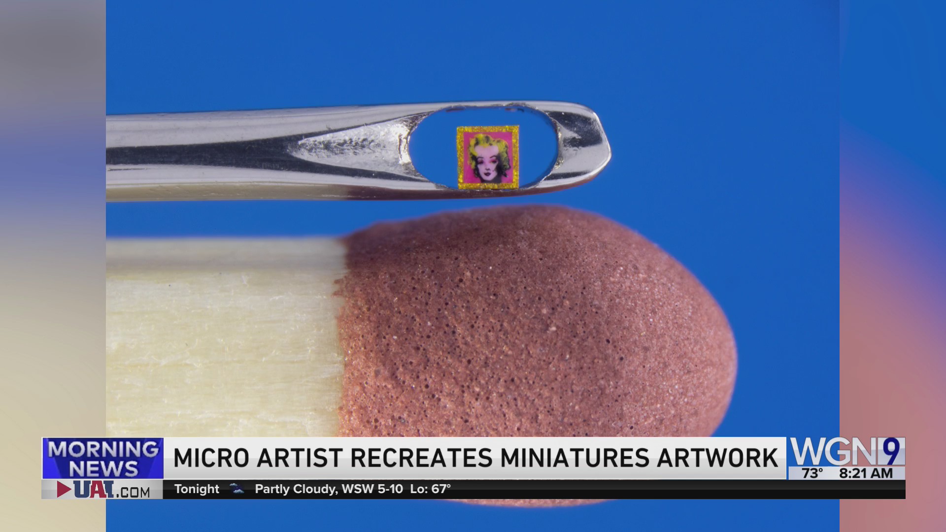 Micro Artist Whose Artwork Fits in the Eye of the Needle – WGN-TV