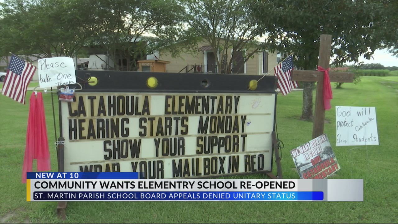 Community wants Catahoula elementary school to reopen – KLFY.com