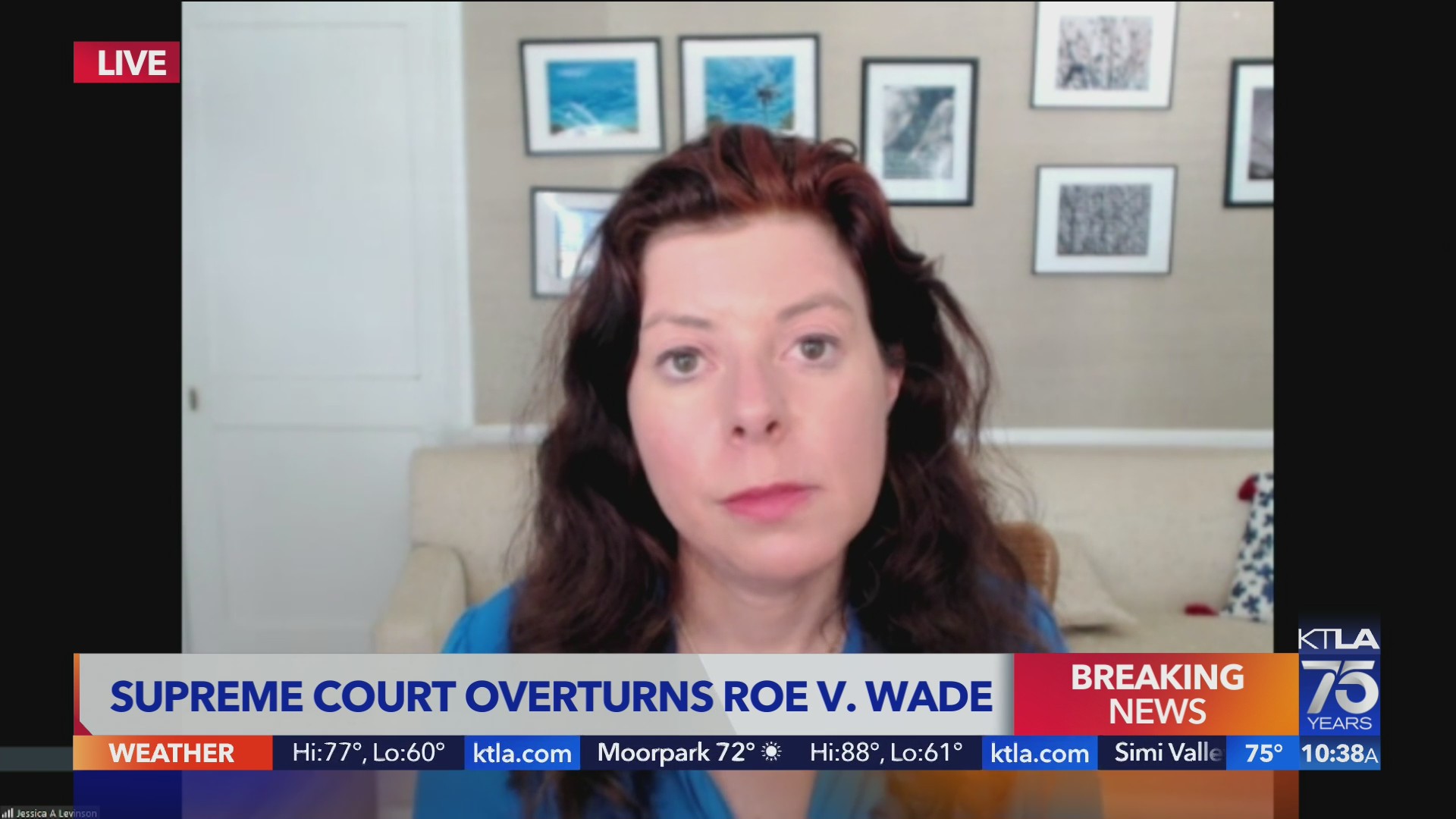 Jessica Levinson talks Roe V. Wade overturn – KTLA