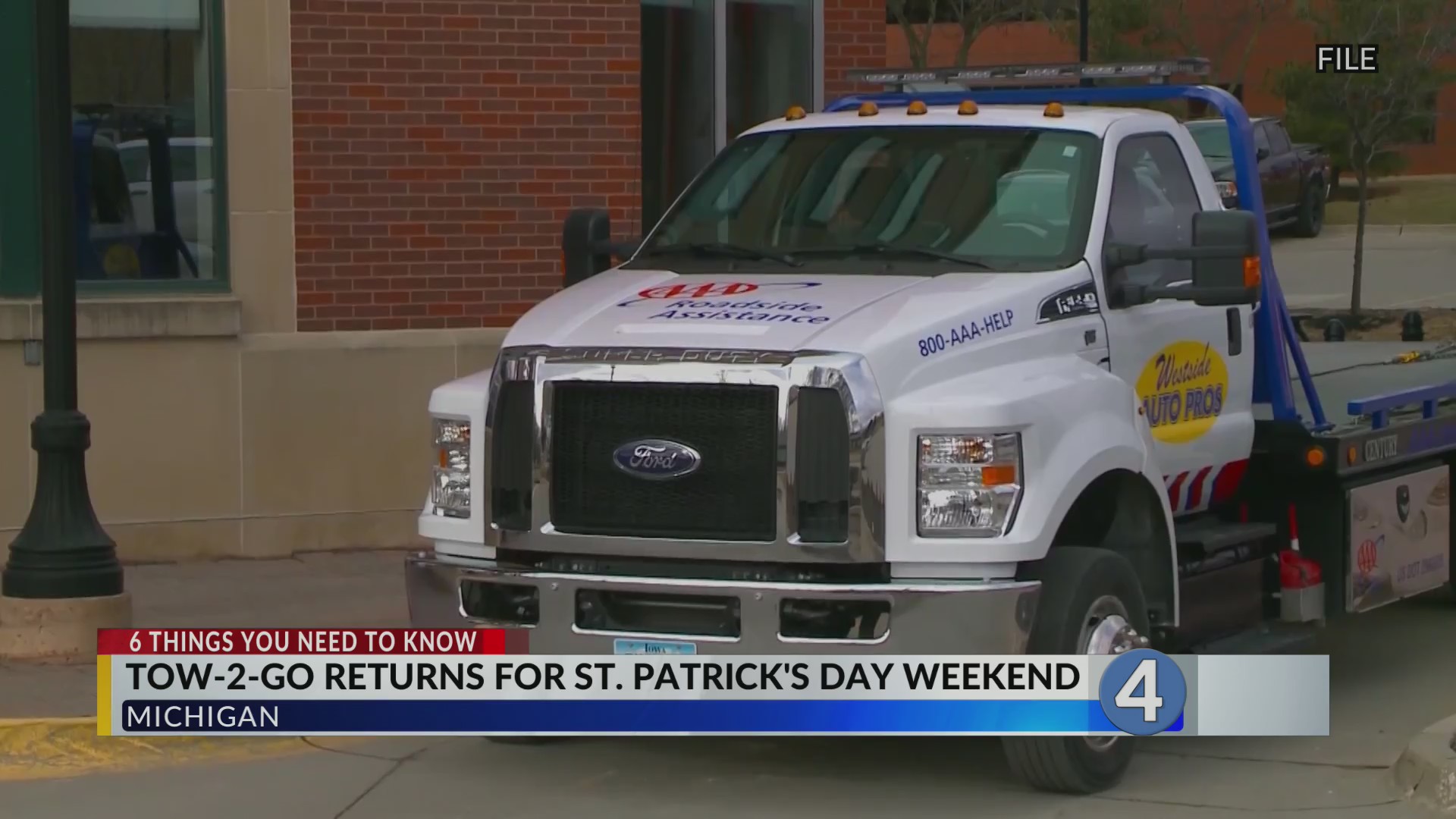AAA to activate “Tow To Go” for Saint Patrick’s Day – WLNS 6 News