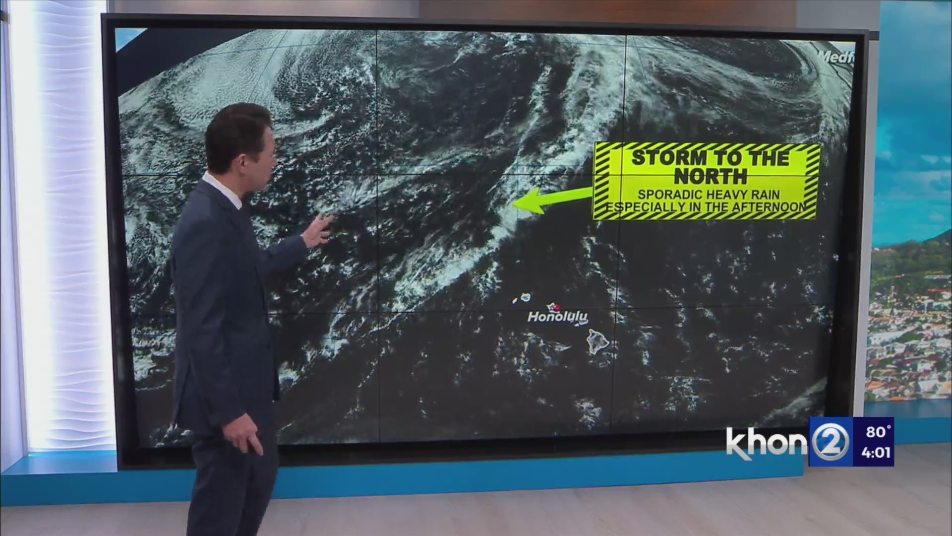 Storm near the islands, flood advisory issued for Oahu – KHON2