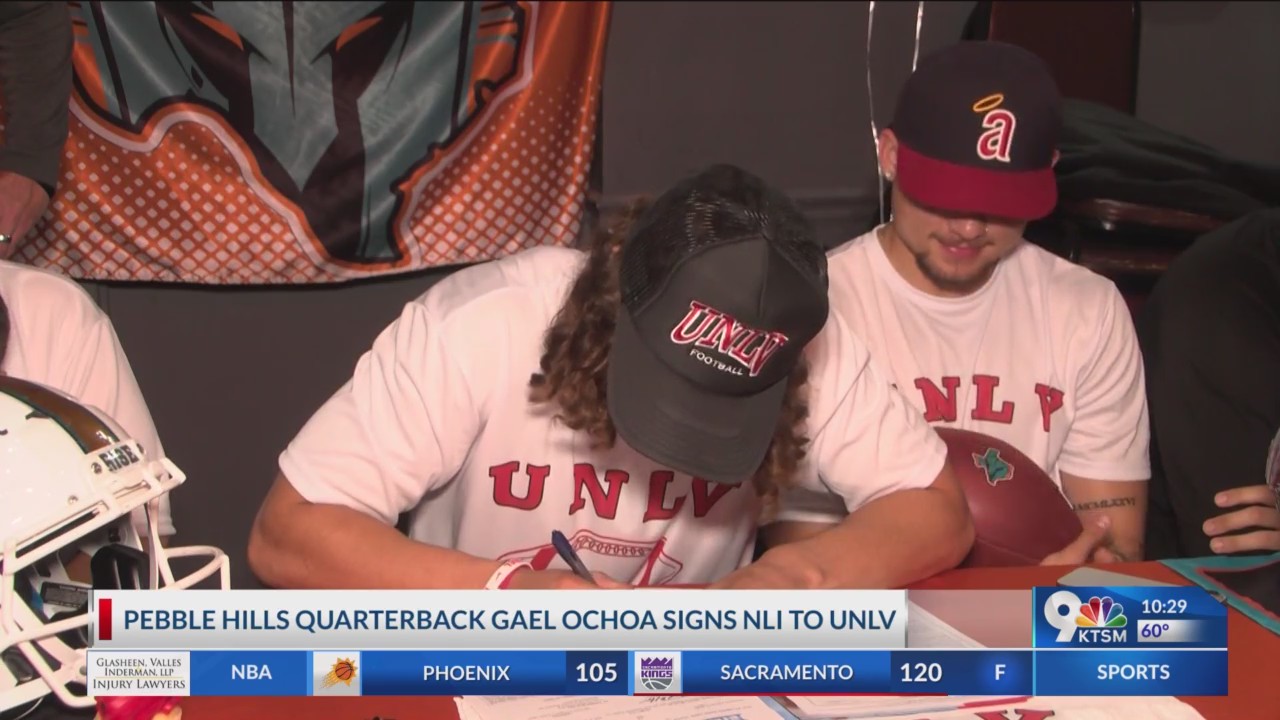 Pebble Hills quarterback Gael Ochoa signs with UNLV – KTSM 9 News