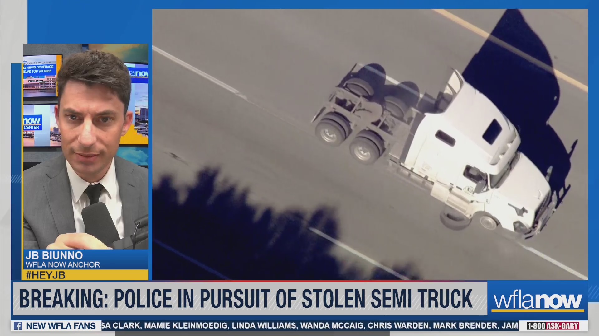Driver surrenders to police in stolen big rig pursuit – WFLA