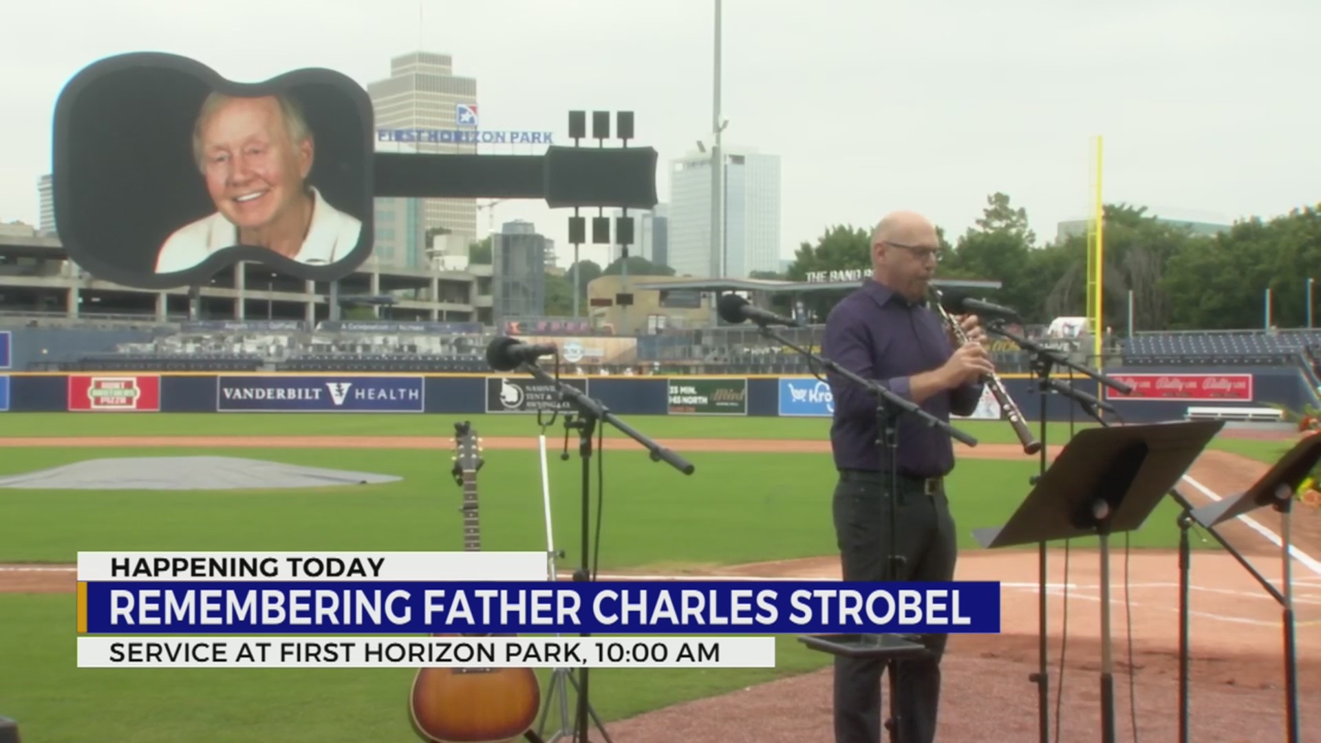 Service held at First Horizon Park for Father Charles Strobel – WKRN News 2
