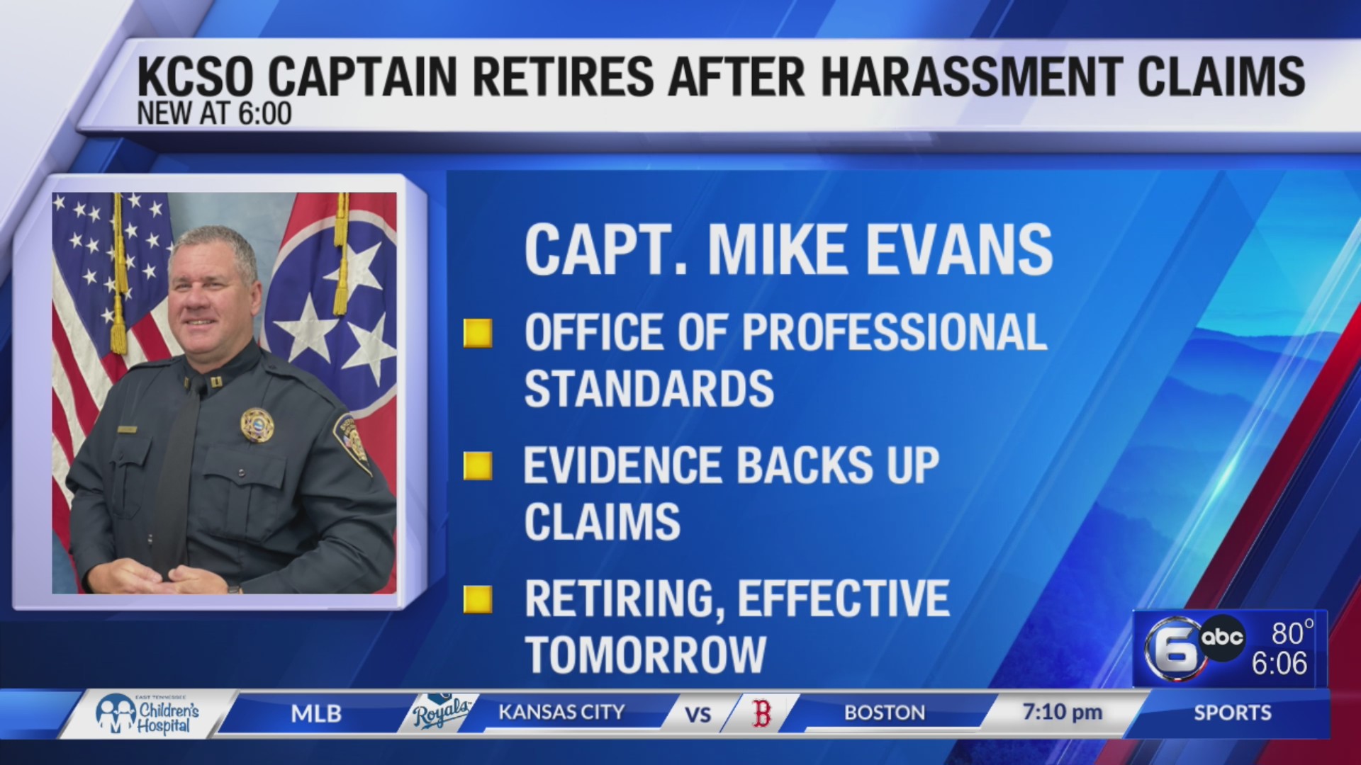 KCSO Captain retires after harassment claims – WATE 6 On Your Side
