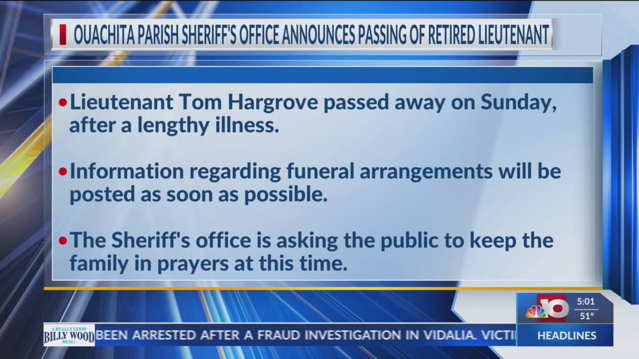 NBC 10 News Today: The Ouachita Parish Sheriff’s Office announces the ...