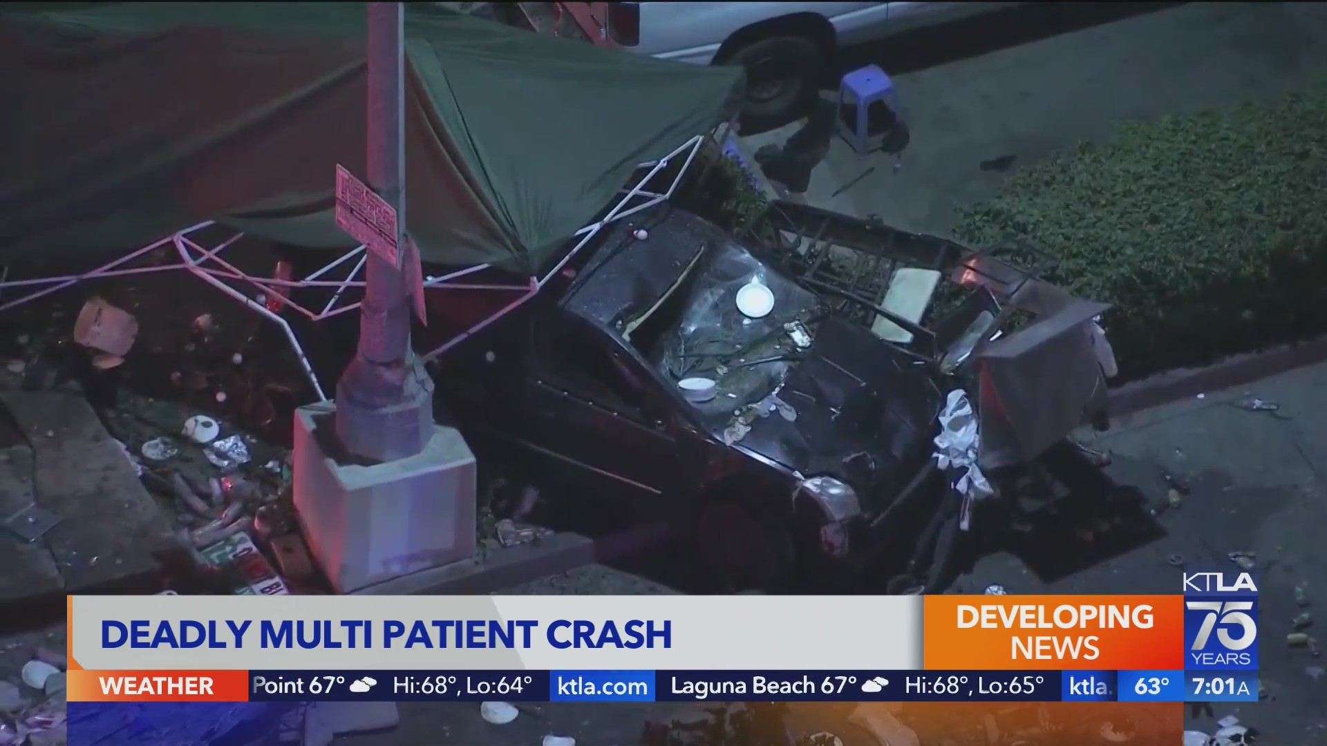 Driver in custody after deadly taco stand crash – KTLA