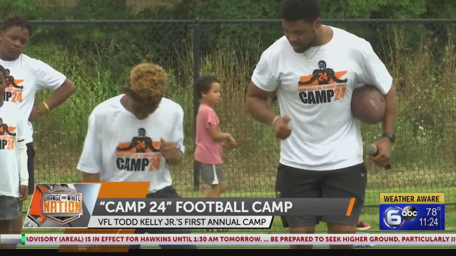 VFL Todd Kelly Jr. football camp grows the game for a good cause – WATE ...