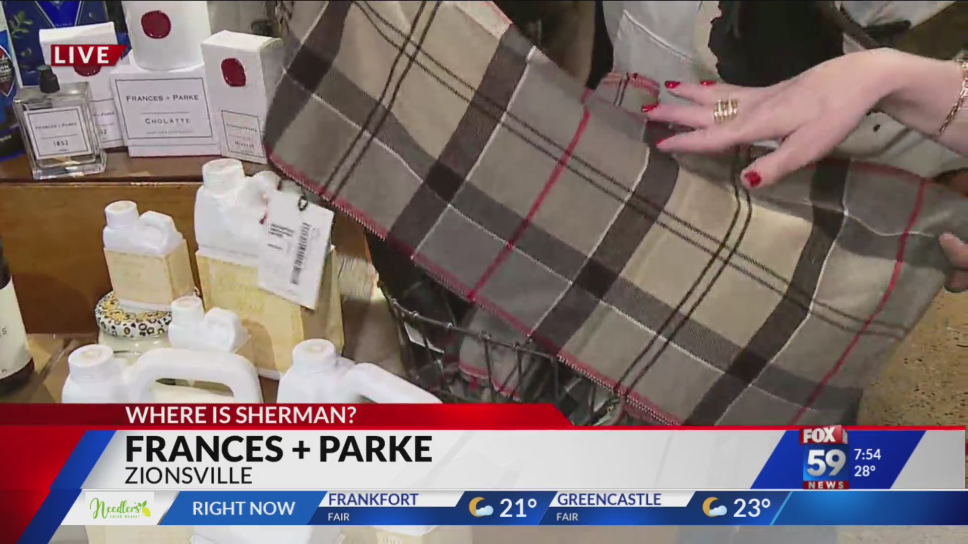 Where Is Sherman? Frances + Parke – Fox 59