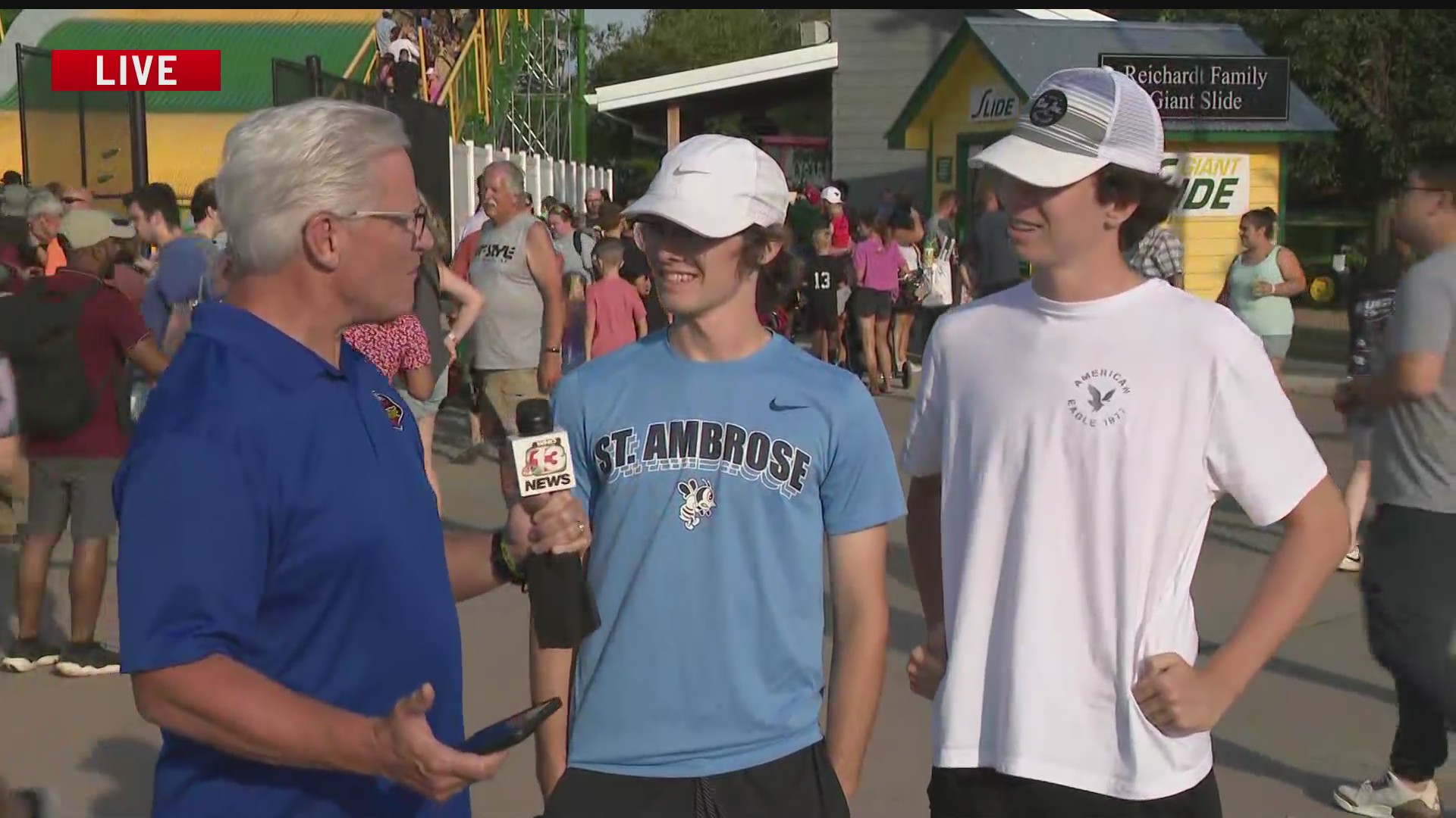 Ed Wilson does live weather at the Iowa State Fair – who13.com