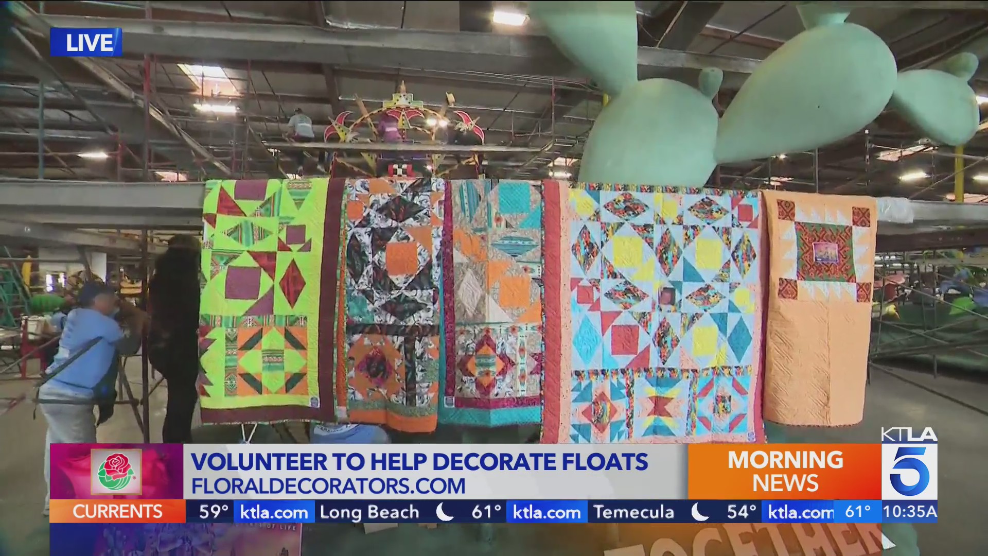 Rose Parade Float Preparation: Fiesta Parade Floats, City of Torrance ...