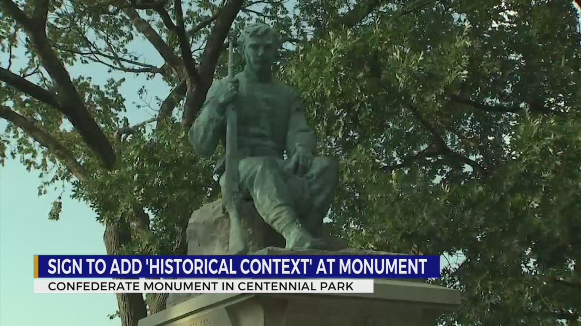 Sign to add ‘historical context’ at Confederate monument in Nashville ...
