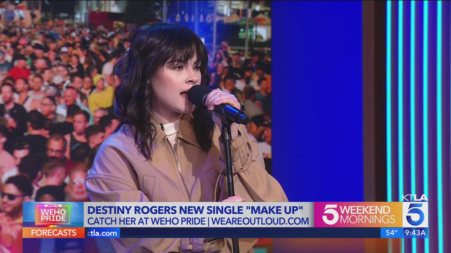 Destiny Rogers performs her single ‘Make Up’ ahead of WeHo Pride – KTLA