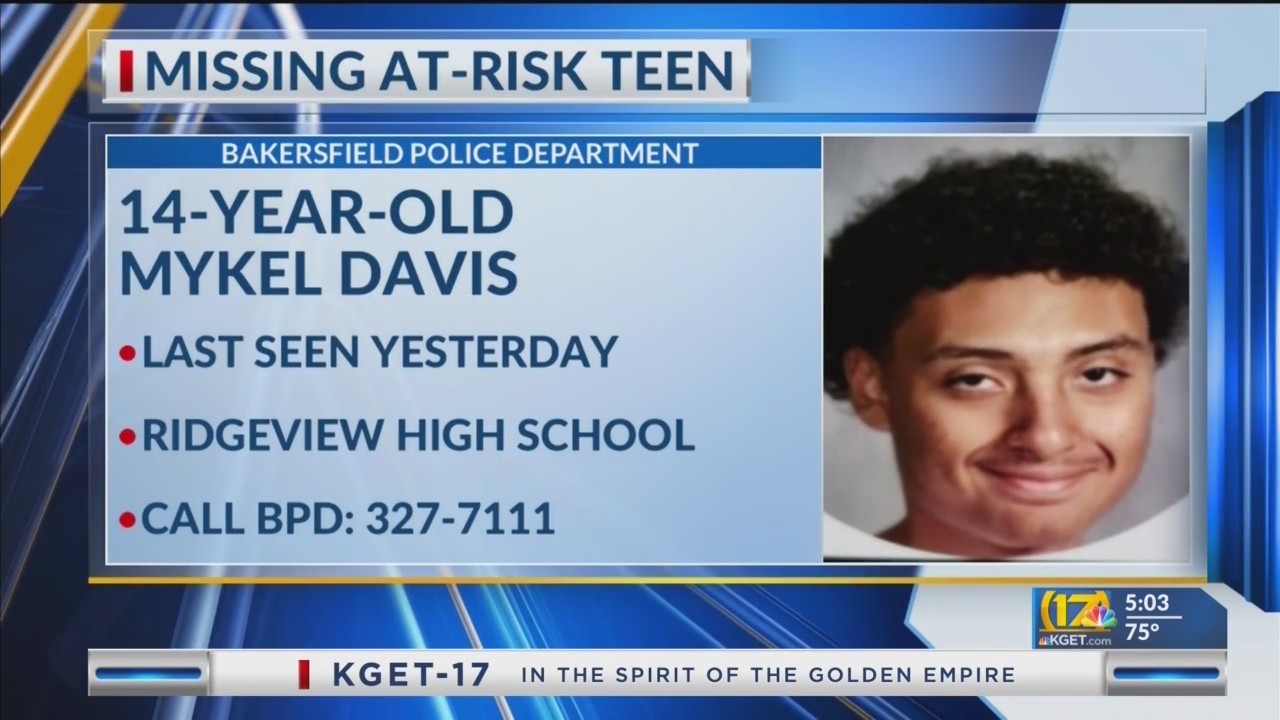 BPD searching for an at-risk runaway teen – KGET 17 News