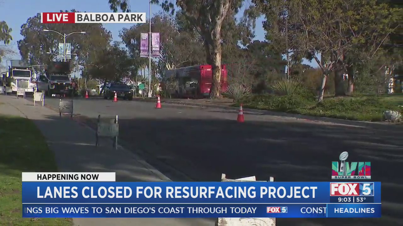 Lanes Closed for Resurfacing Project – FOX 5 San Diego & KUSI News
