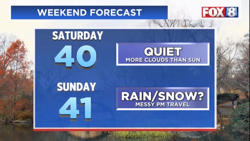 This weekend’s weather could get a bit messy – Fox 8 Cleveland WJW