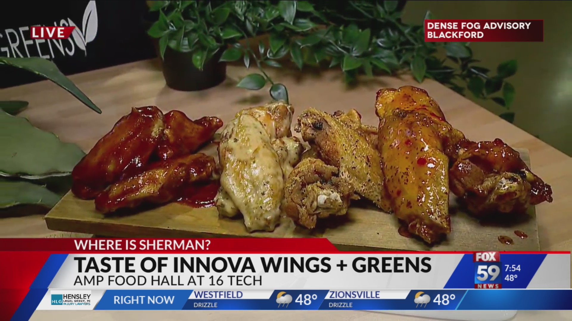 Where’s Sherman: Taste of Innova Wings & Greens – Fox 59