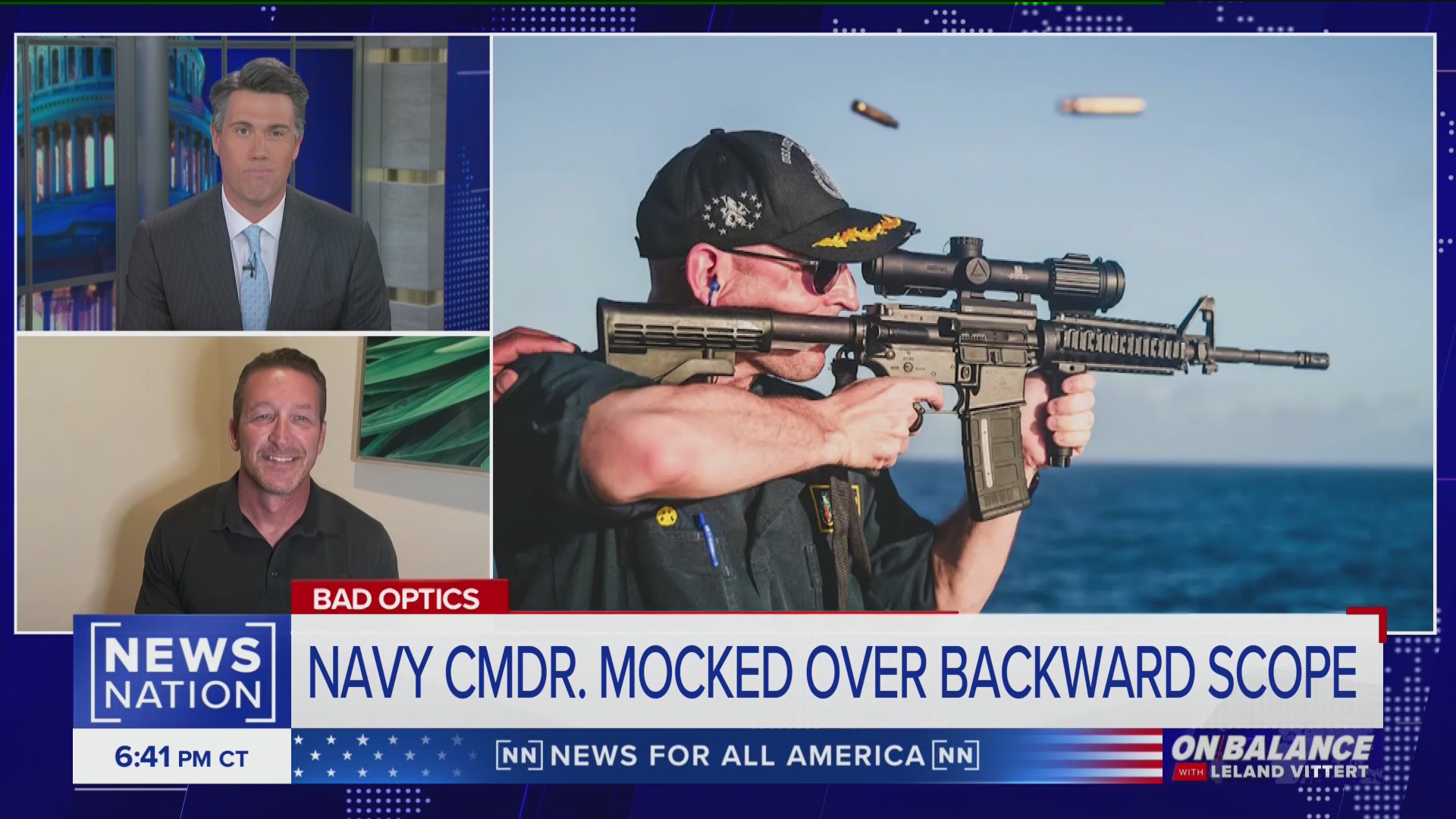 Navy commander ridiculed for rifle mistake | On Balance – NewsNation