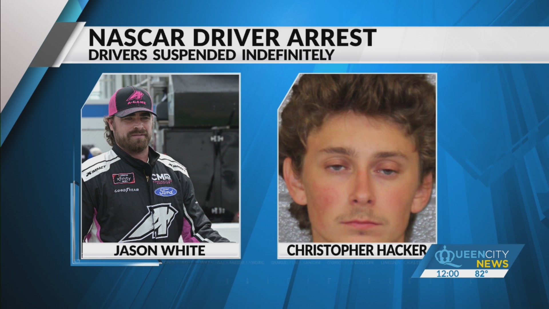NASCAR drivers arrested for DWI suspended indefinitely – WJBF