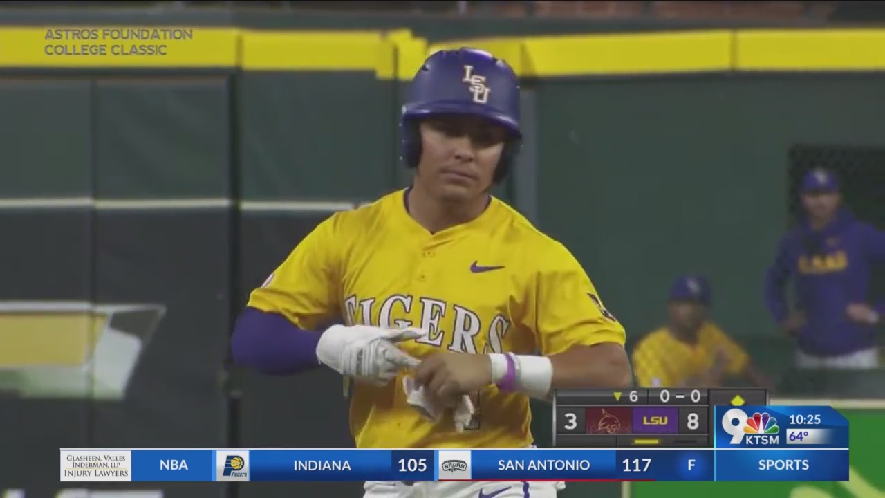 Steven Milam goes 3-for-4 in LSU’s 10-5 win over Texas State – KTSM 9 News