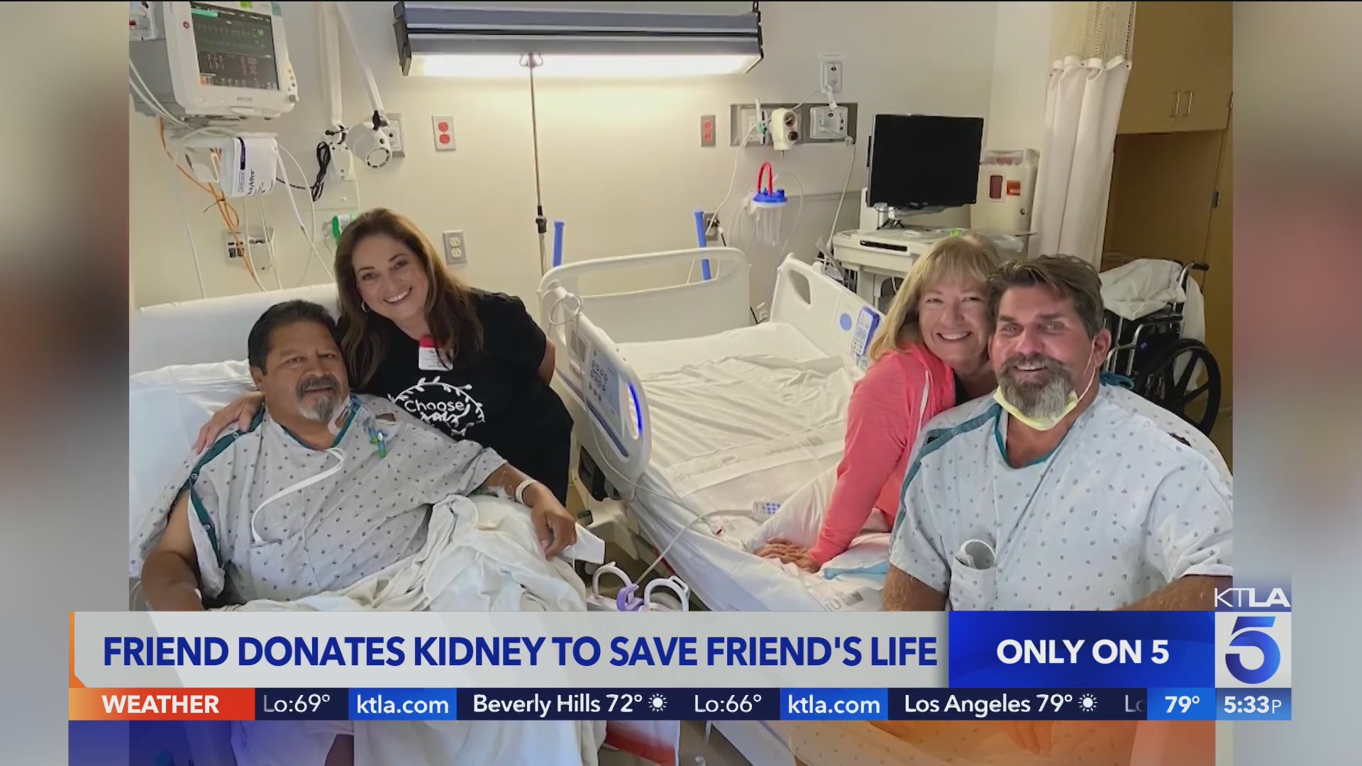 Best friends donate kidneys to couple in need of transplants – KTLA