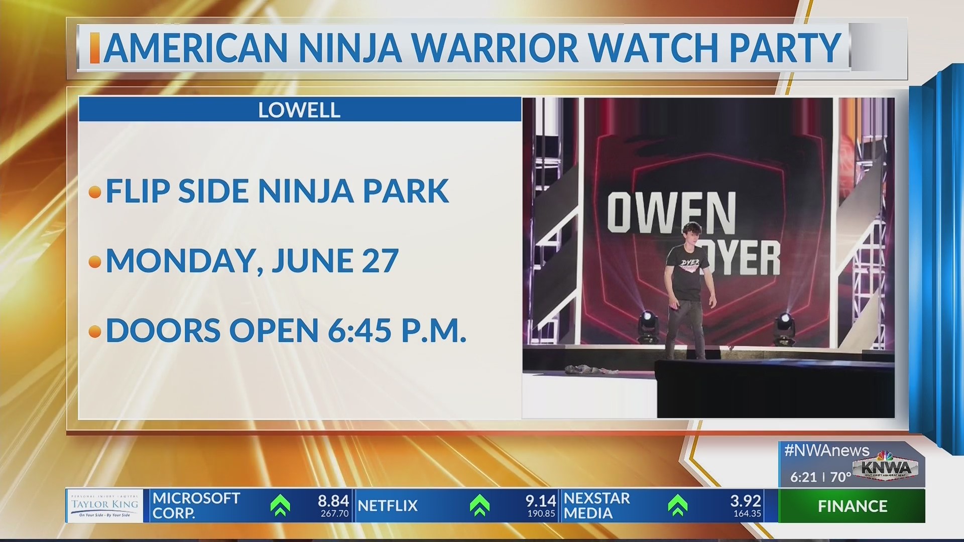 KNWA Today: NWA teen to compete on American Ninja Warrior – KNWA FOX24