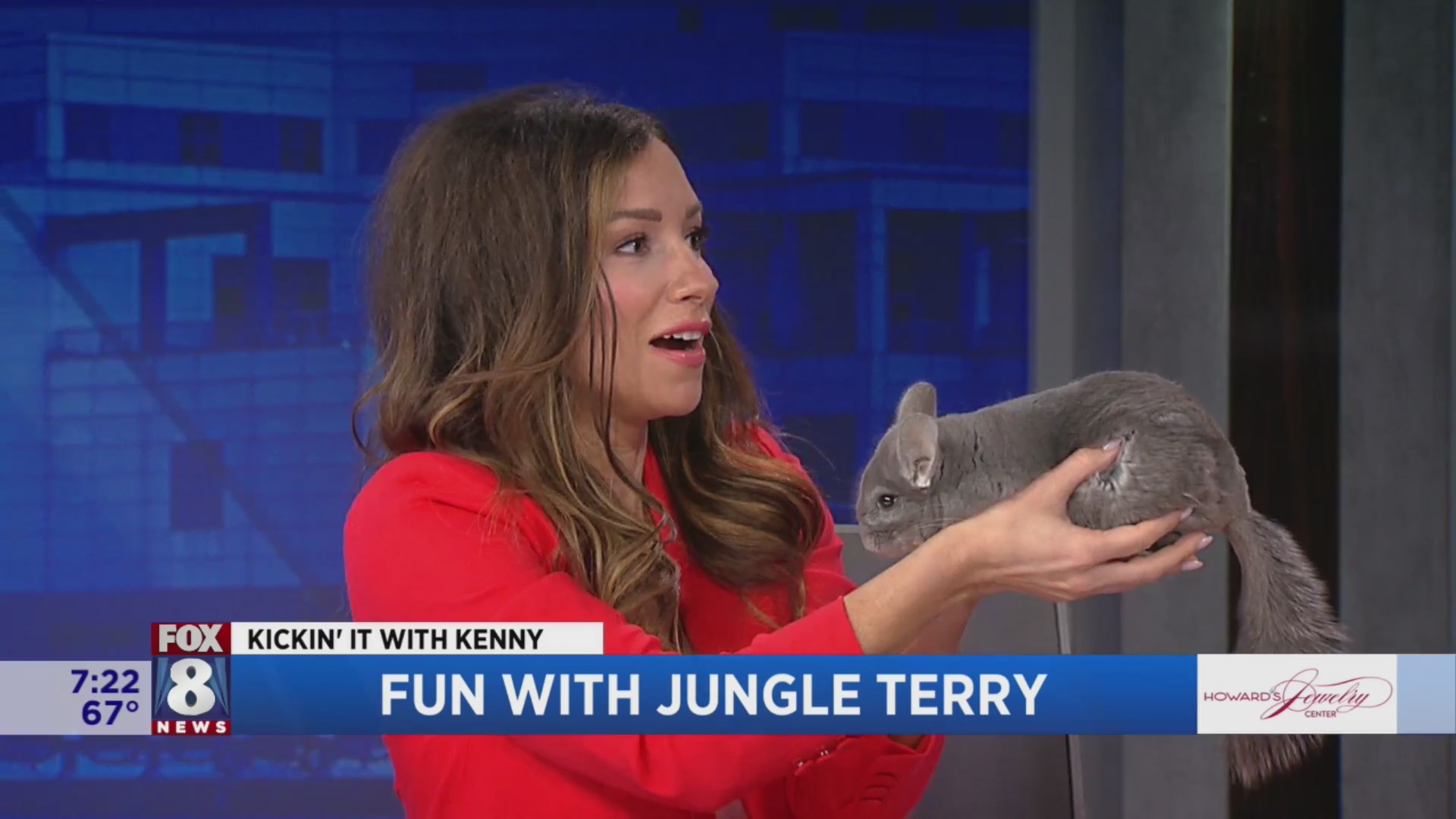 Jungle Terry stops by Fox 8 studio with a furry surprise – Fox 8 ...