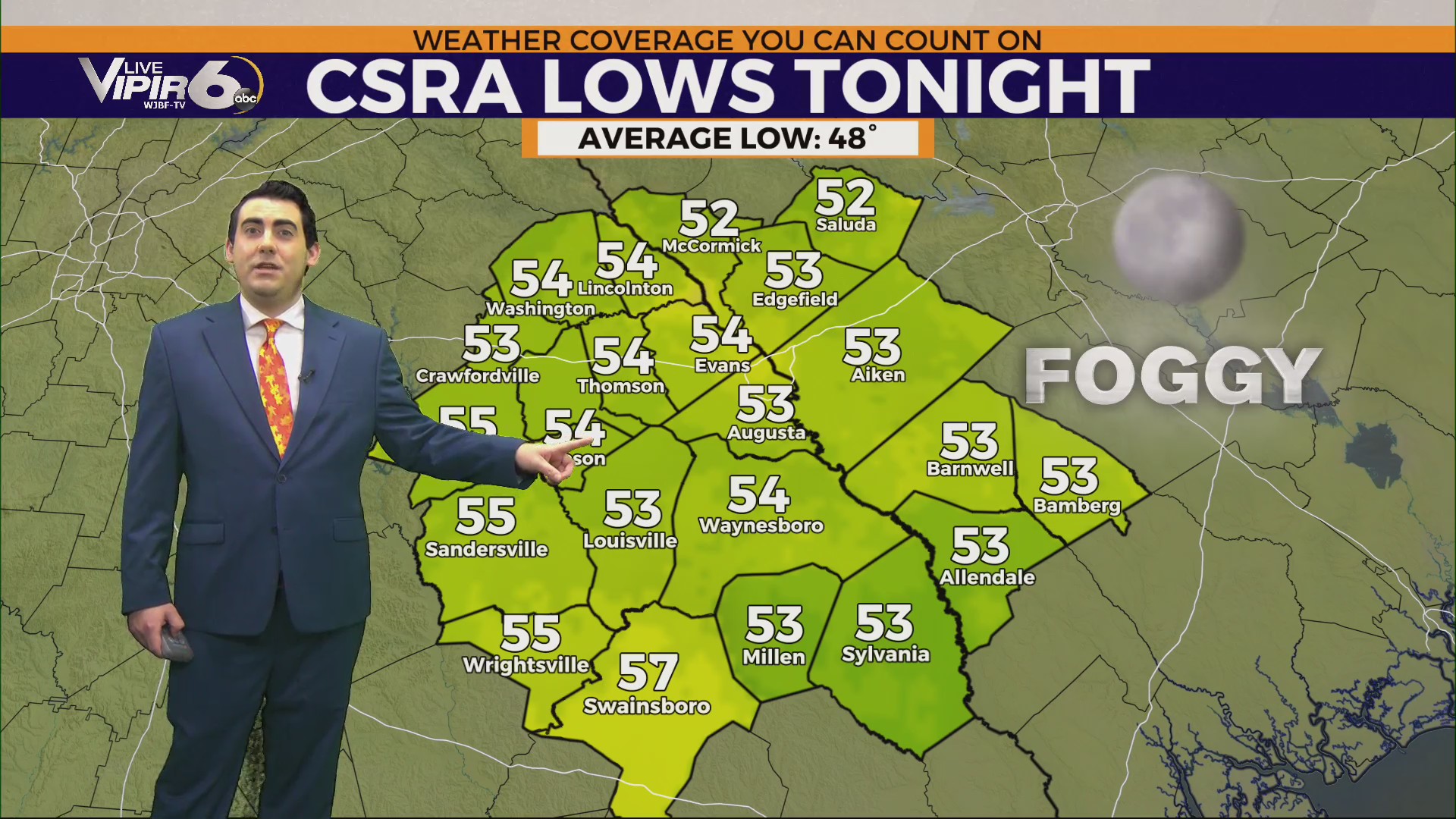 “Spooky” Saturday night forecast with patchy fog and cool temperatures ...