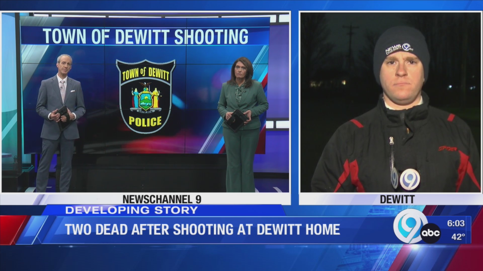 Two dead after shooting in DeWitt home – WSYR