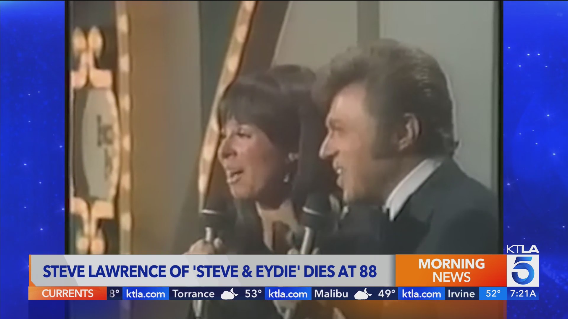 Singer Steve Lawrence, half of the stage duo Steve & Eydie, dies at 88 ...
