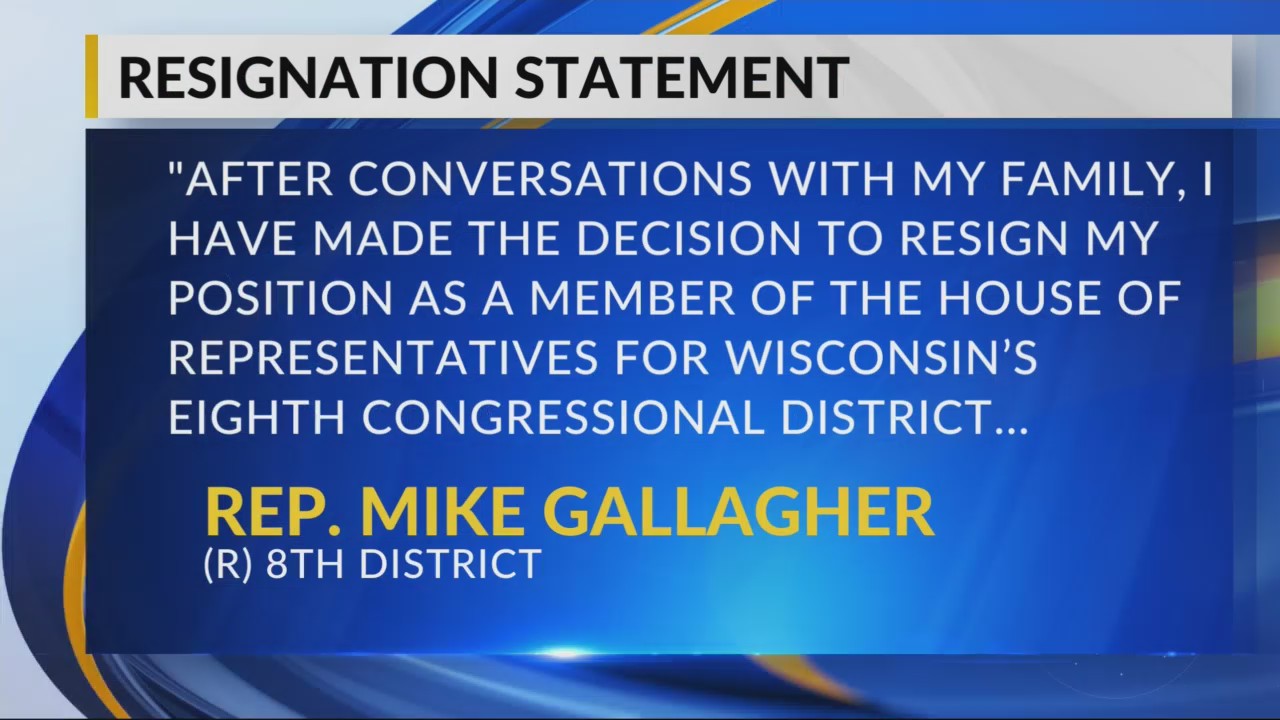 Wisconsin Rep. Mike Gallagher to resign as House of Representatives ...