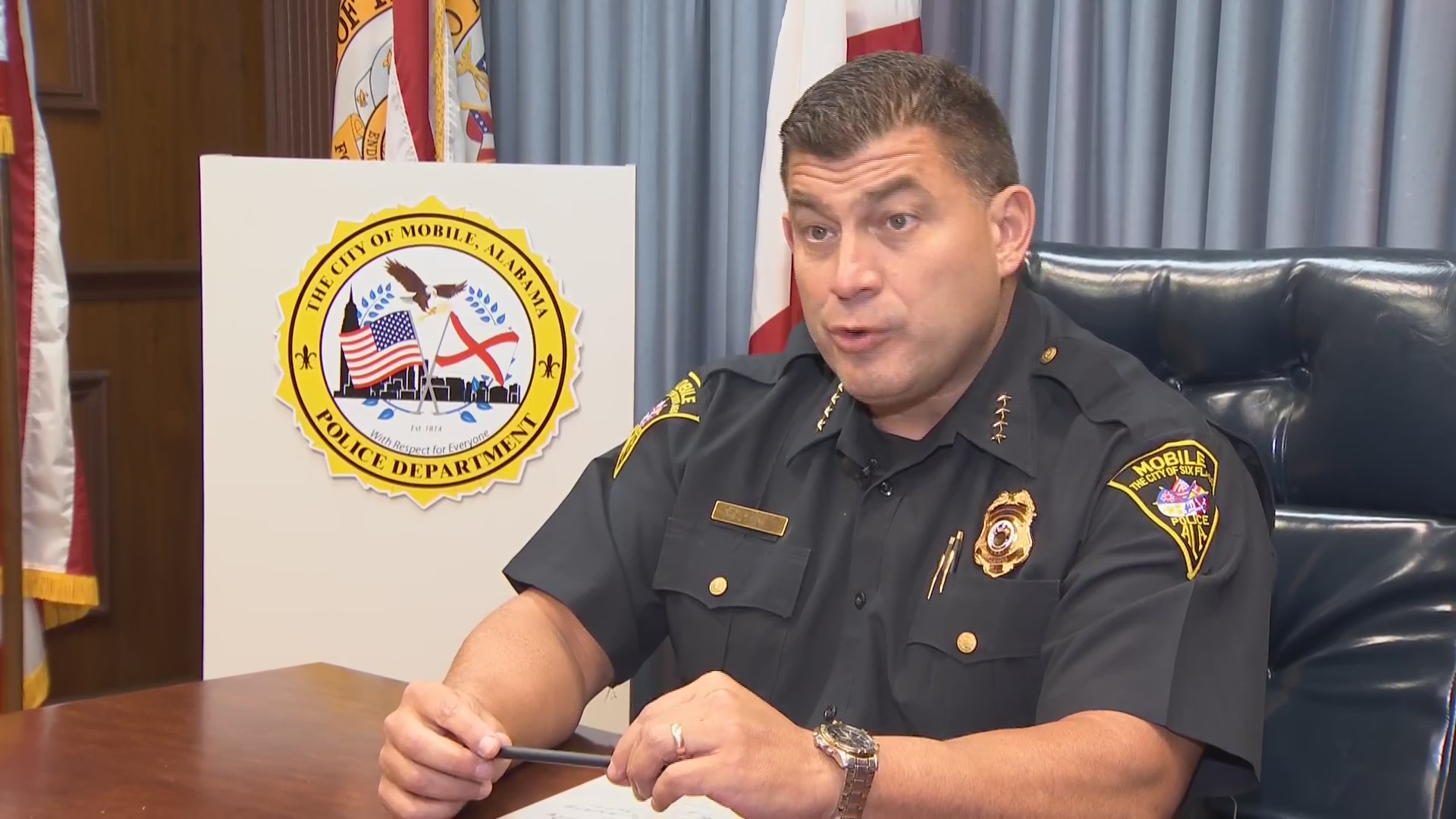 Mobile Police Chief Paul Prine gives an update on the 6-year-old shot ...