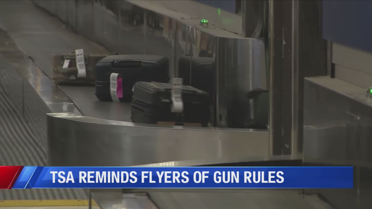 TSA reminds flyers of gun rules – WFXRtv